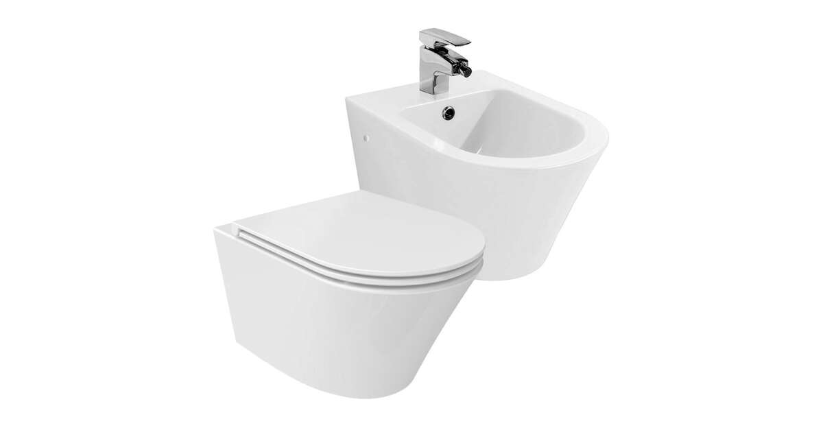Wellis Clement Fali WC rimless + Bidé | Pepita.hu