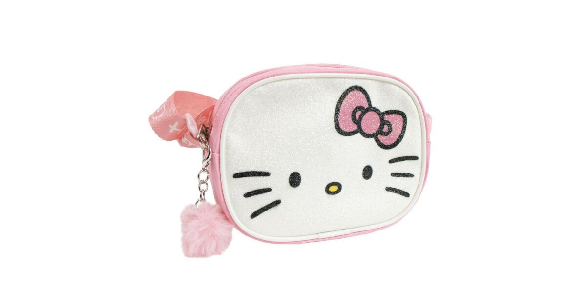 Чанта през рамо с брокат Hello Kitty Whiskers | Pepita.com