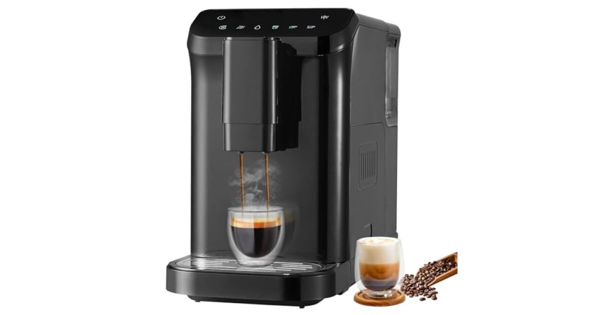 Aparat automat de cafea VEVOR Espressor automat, rasnita incorporata ...