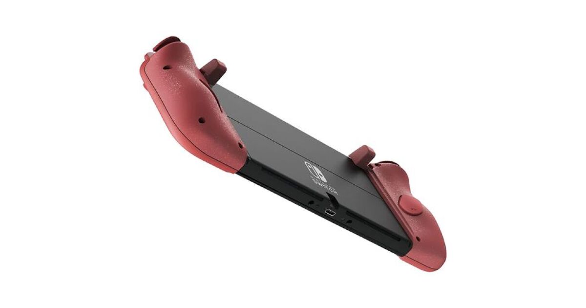 Hori Split Pad Compact, Nintendo Switch/OLED, Apricot Red, Joy-Con ...