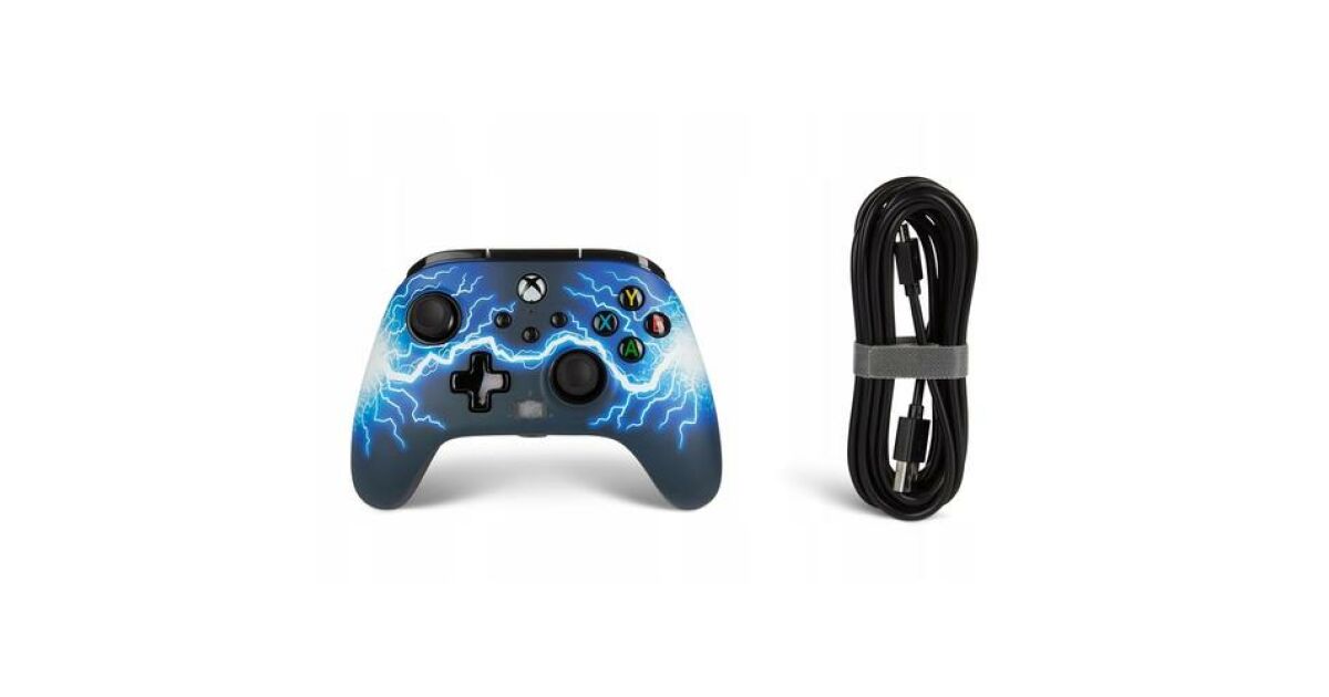 PowerA Enhanced Wired, Xbox Series X|S, Xbox One, PC, Arc Lightning ...