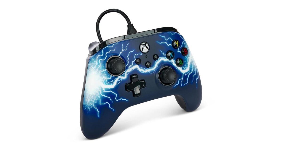 PowerA Advantage Wired, Xbox Series X|S, Xbox One, PC, Arc Lightning ...
