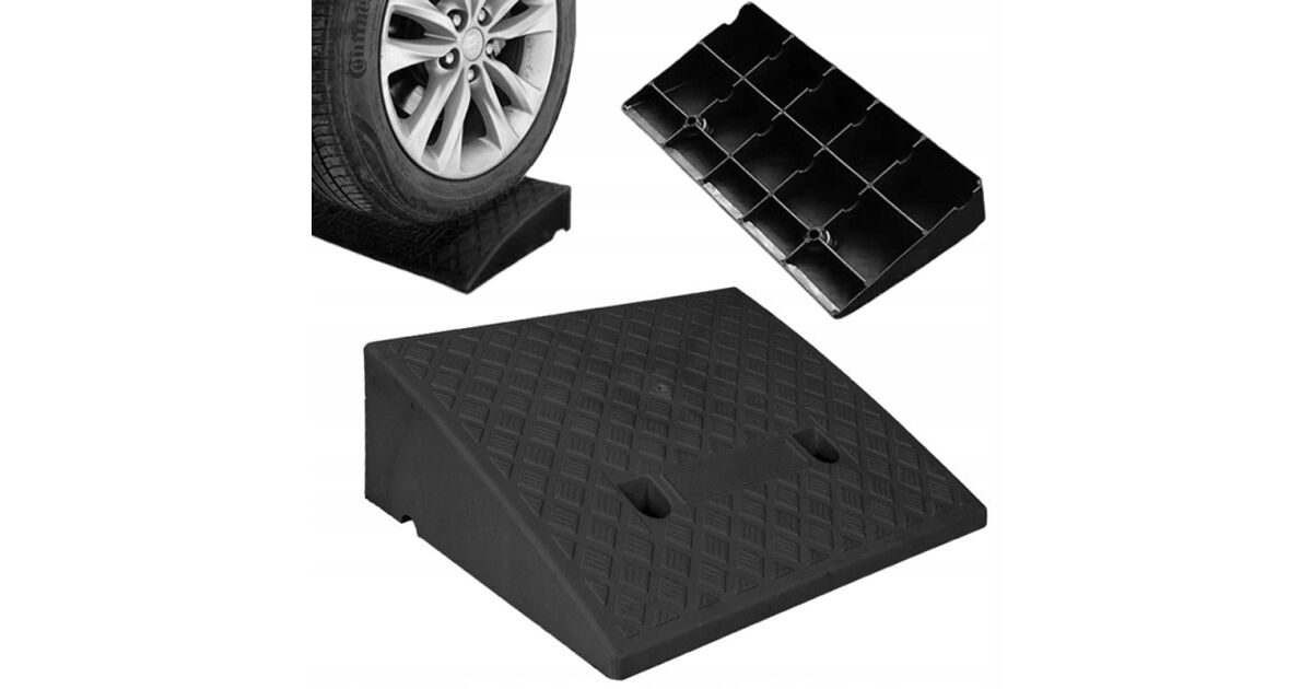 Fekete járdaszegély rámpa - autó rámpa 15 cm | Pepita.hu