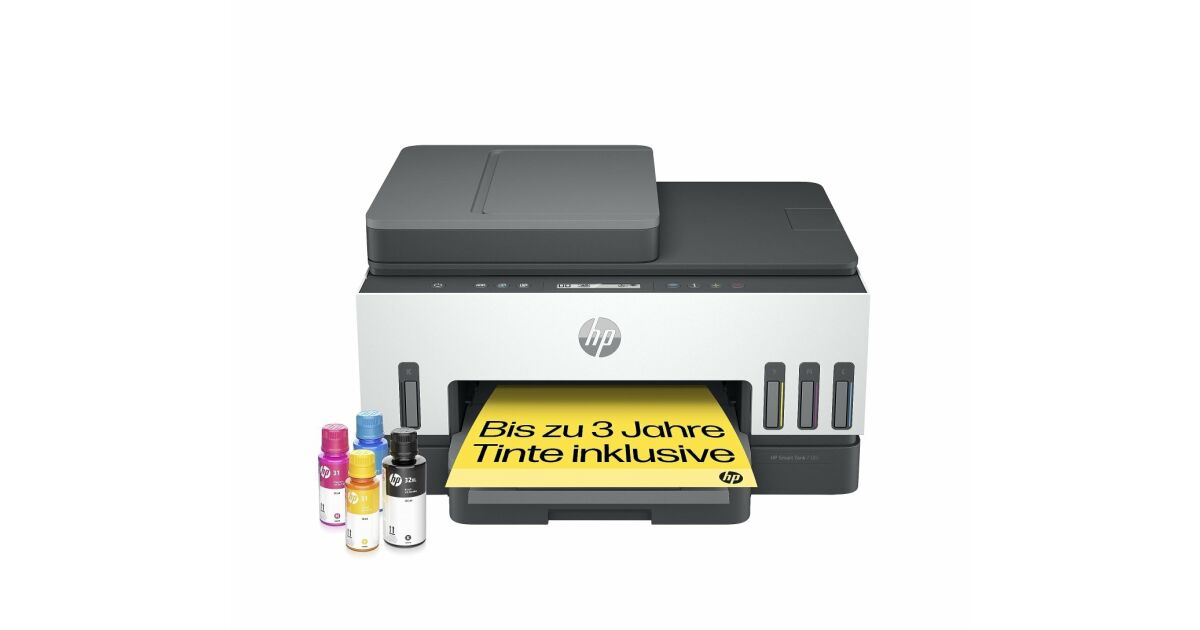 Imprimanta multifunctionala 3-in-1 HP Smart Tank 7305, 30 EUR cashback ...