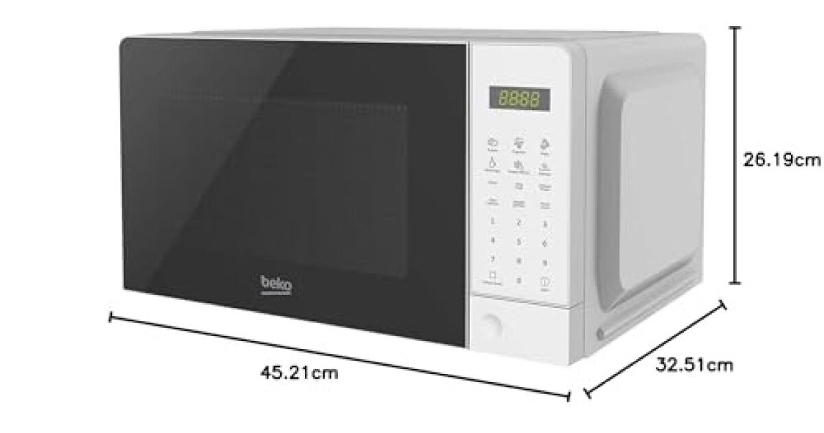 Beko Cuptor cu microunde Moc201103W, 20 l, digital, alb | Pepita.com
