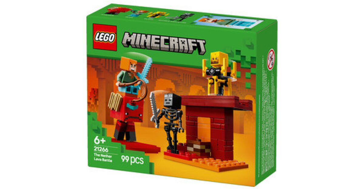 LEGO Minecraft 21266 Csata az alvilági lávatónál | Pepita.hu