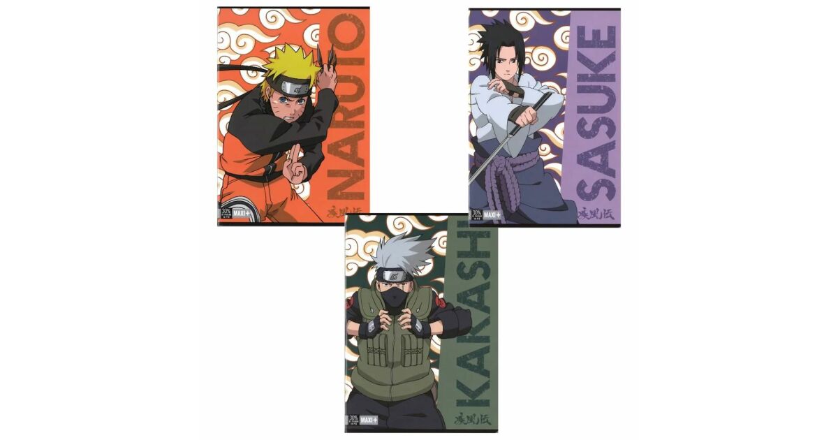 Notebook A4 NARUTO SHIPPUDEN, 50 lapos, választék, 3 féle | Pepita.hu