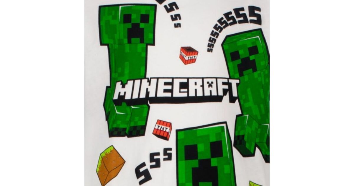 Children's t-shirt Minecraft Creeper TNT SSs, size 140, 10 years, White ...