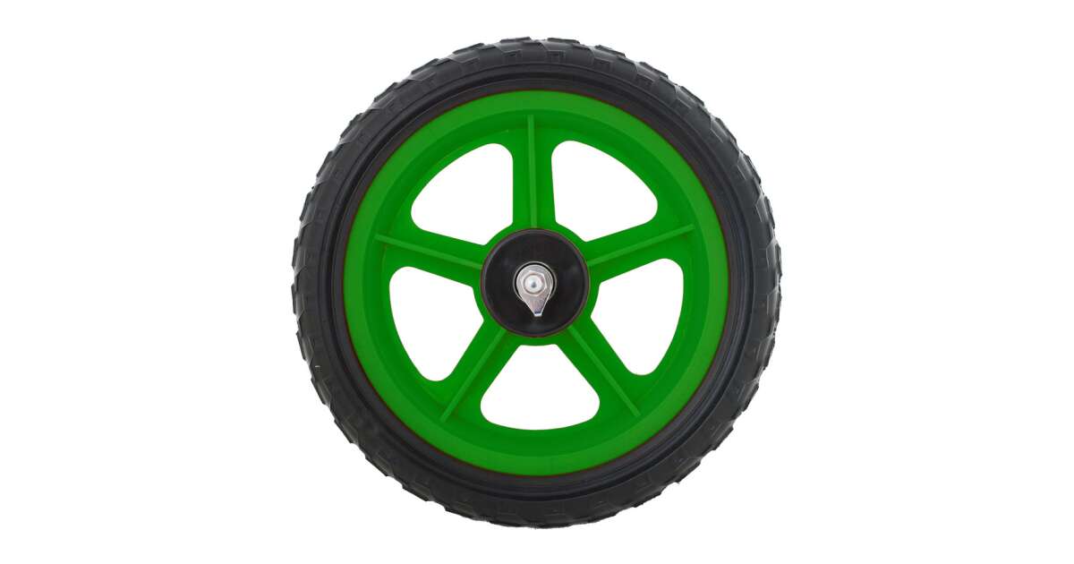 Vélemények: Müanyag kerék 12'' első zöld csavarral és körmös alátéttel ...