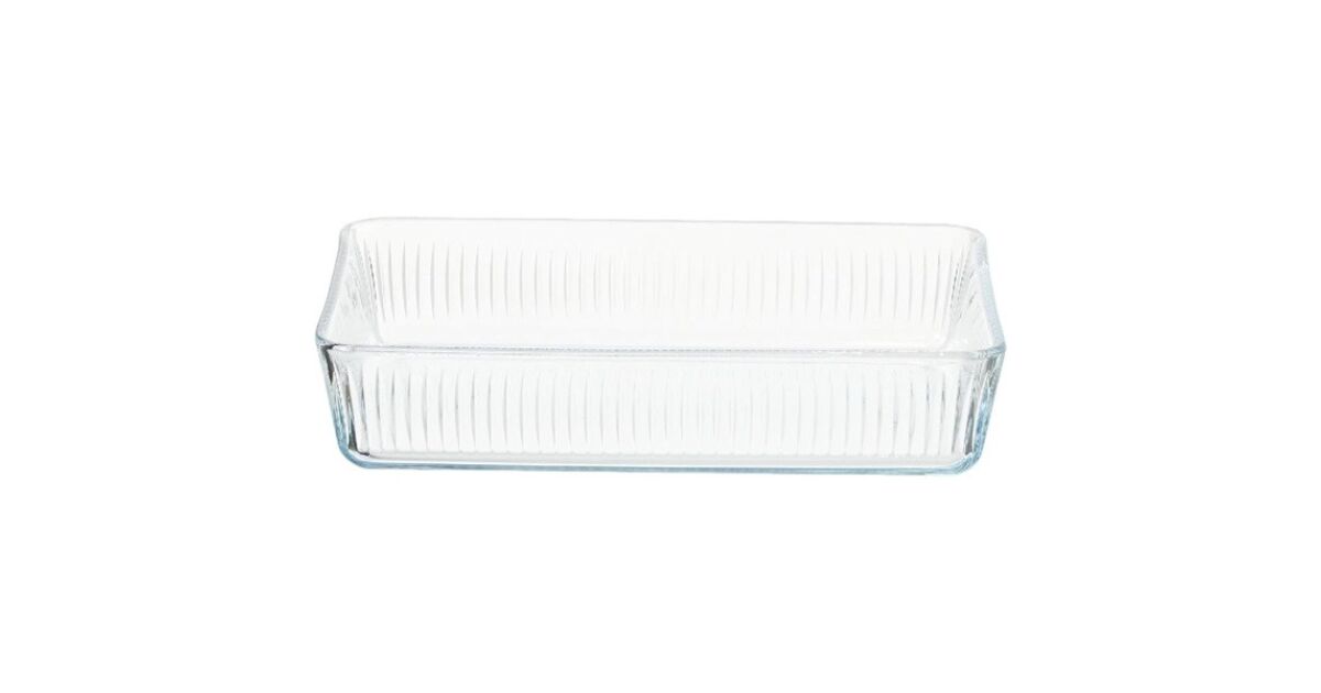 Borcan de sticlă rezistent la căldură BORCAM, pătrat, cu nervuri, 3.000 ...
