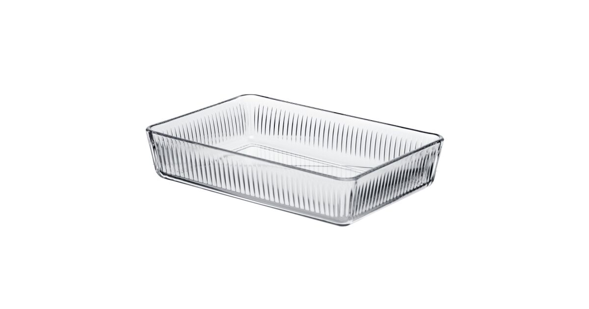 Borcan de sticlă rezistent la căldură BORCAM, pătrat, cu nervuri, 3.000 ...