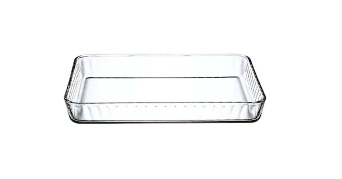 Borcan de sticlă rezistent la căldură BORCAM, pătrat, cu nervuri, 3.000 ...