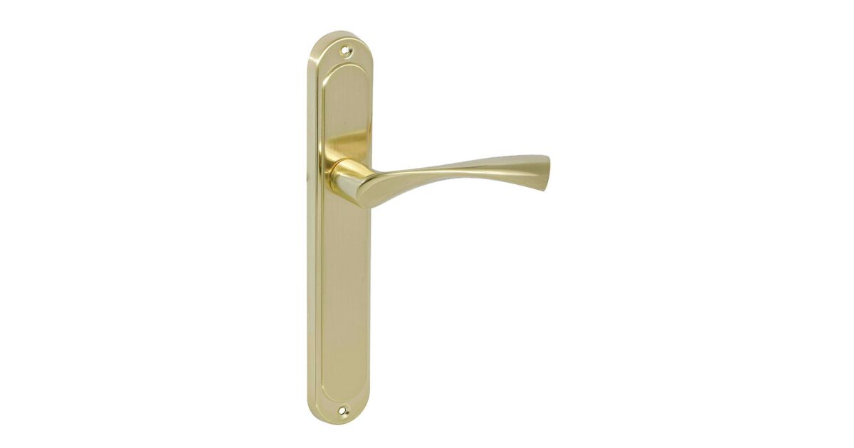 BUSSARE CLASSIC Classico pajzsos ajtókilincs Szatén Arany színű 90 mm ...