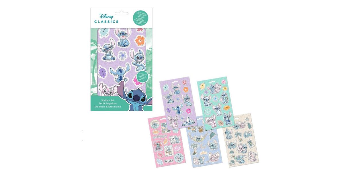 Disney Lilo és Stitch, A csillagkutya Cheeky matrica szett 5 ív | Pepita.hu