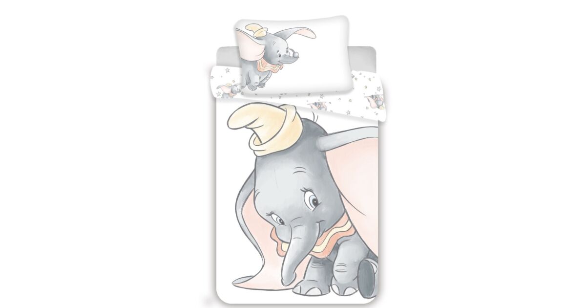 Disney Dumbo Grey gyerek ágyneműhuzat 100×135cm, 40×60 cm | Pepita.hu