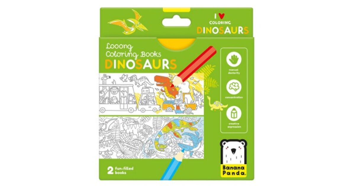 Kifestő és nyomkövető könyv gyerekeknek Ed.Banana Panda I Love Coloring ...