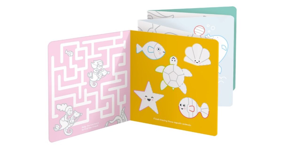 Kifestő és nyomkövető könyv gyerekeknek Banana Panda I Love Coloring ...