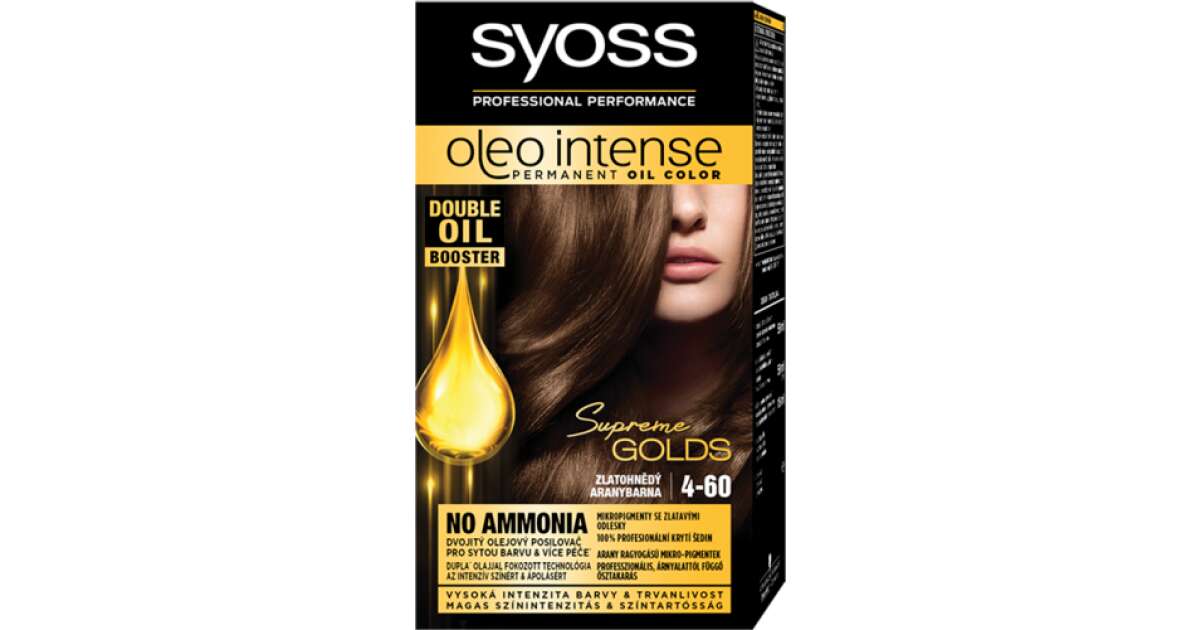 Syoss Color Oleo intenzív olaj hajfesték 4-60 aranybarna | Pepita.hu