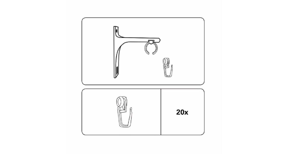 Set de bare metalice extensibile GARDINIA ROLLER Ø-IL PAROS | Pepita.com