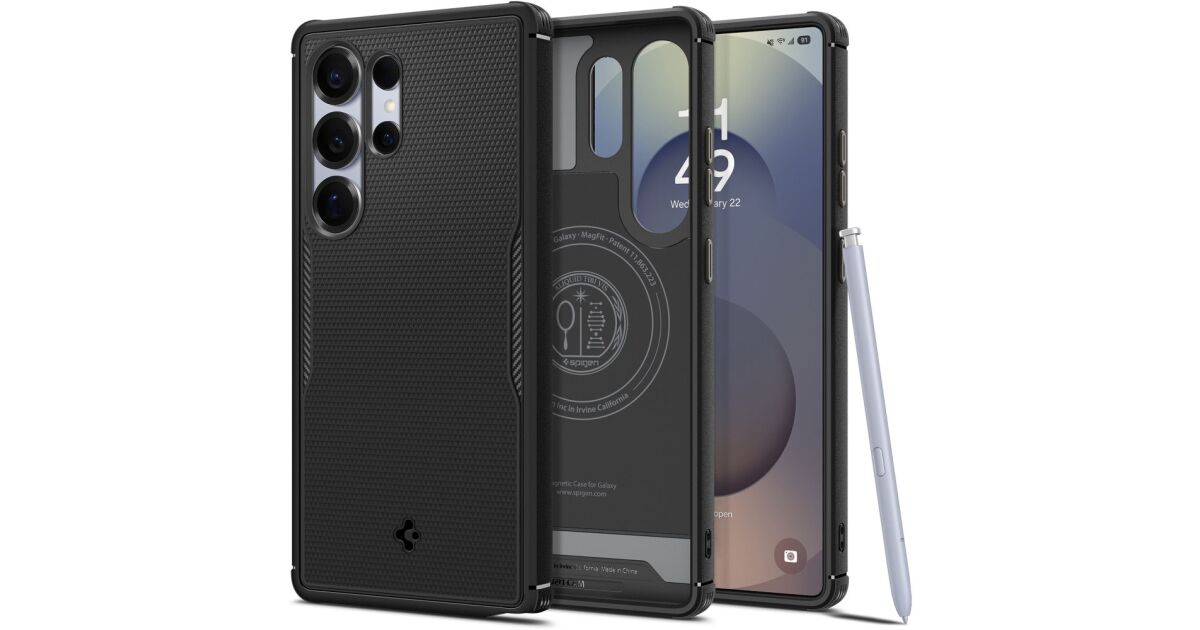 Samsung Galaxy S25 Ultra tok - Spigen Core Armor MagSafe - matt fekete ...