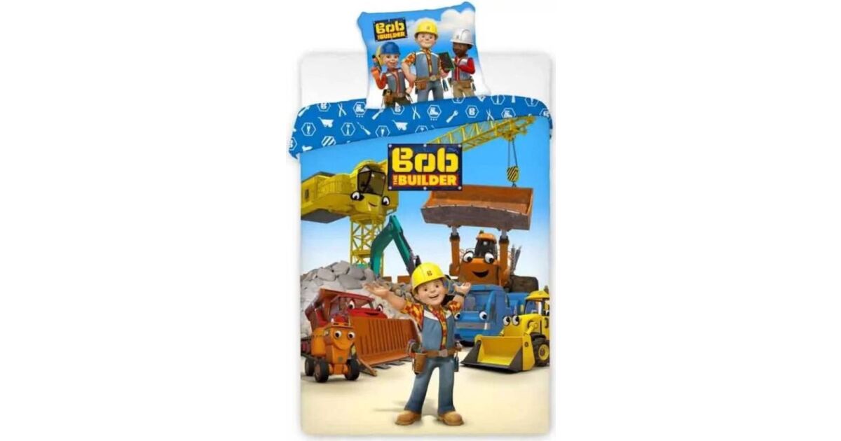Bob, a mester Construction gyerek ágyneműhuzat 100×135cm, 40×60 cm ...