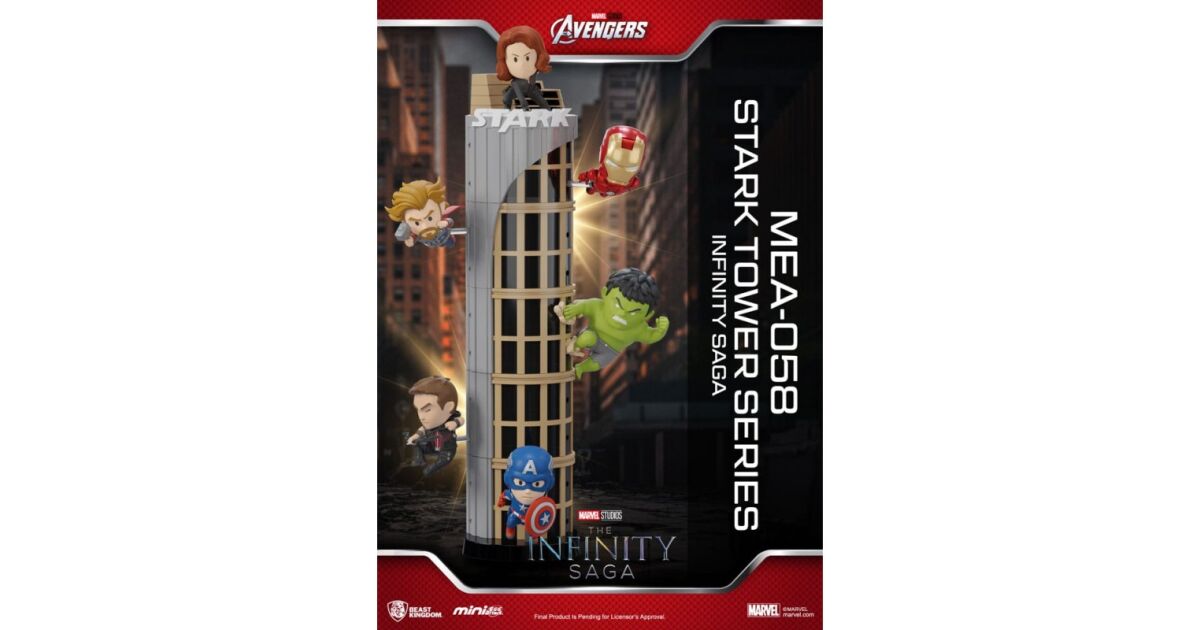 Marvel Mini Egg Attack Figures 12 cm The Infinity Saga Stark Tower ...