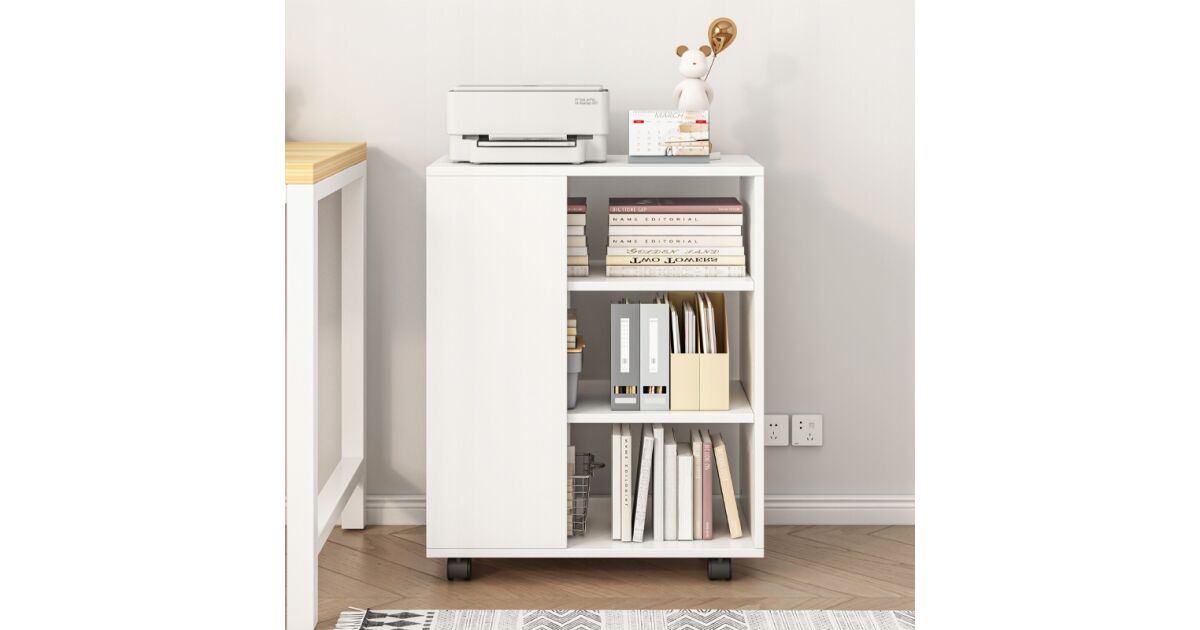 MASĂ ÎN PICIOARE CABINET IMPRIMANTĂ STAND RAFT LOFT MODERN 60 CM ...