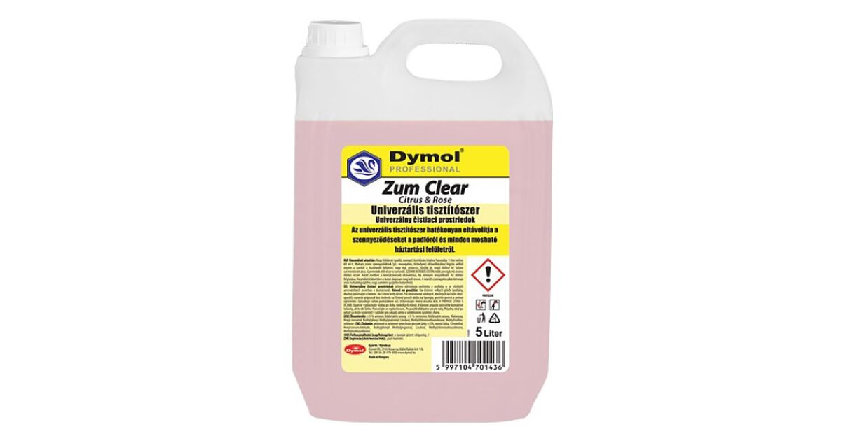 Dymol Zum univerzális tisztítószer 5L (96 kanna/raklap) citrus&rose ...