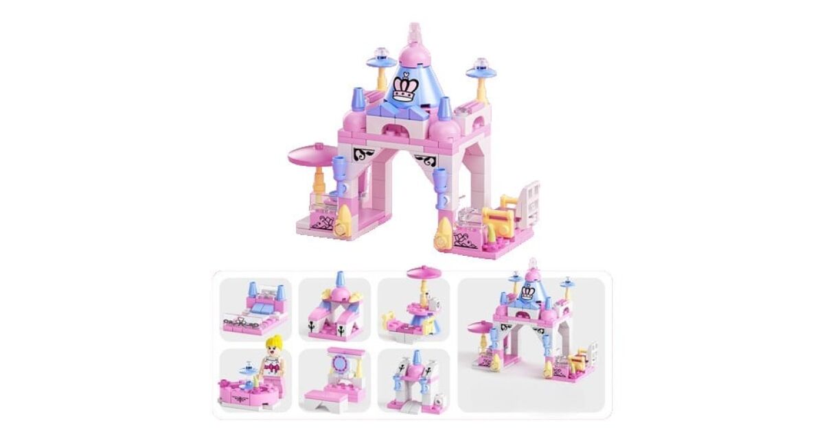 6 az 1-ben Princess Castle építőkészlet, Flippy, többféle ...