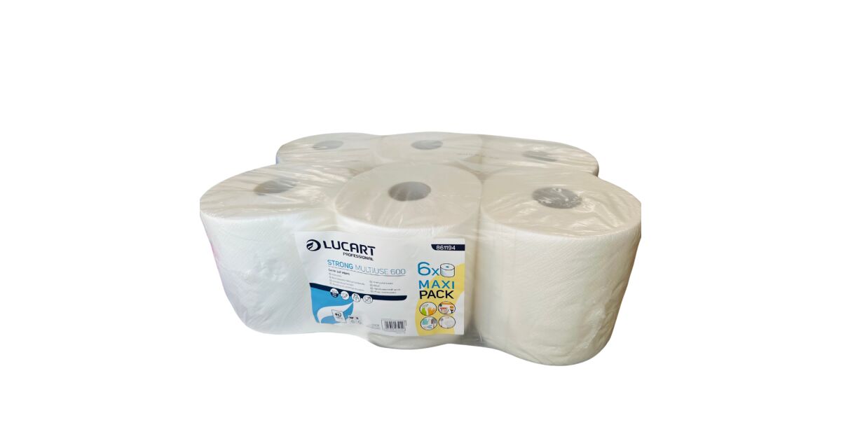 Set 6 role prosop din hartie, Lucart, cu derulare centrala/externa, 2 ...