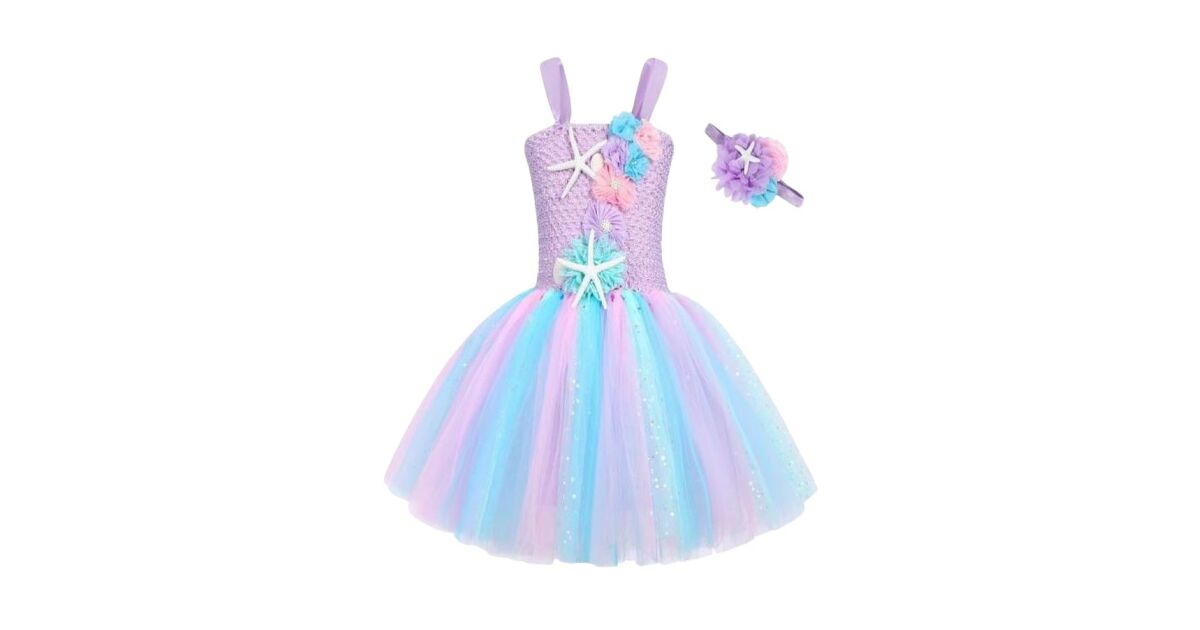 Recenzii: Rochie Printesa Sirena Ariel THK, curcubeu - 9-10 ani ...