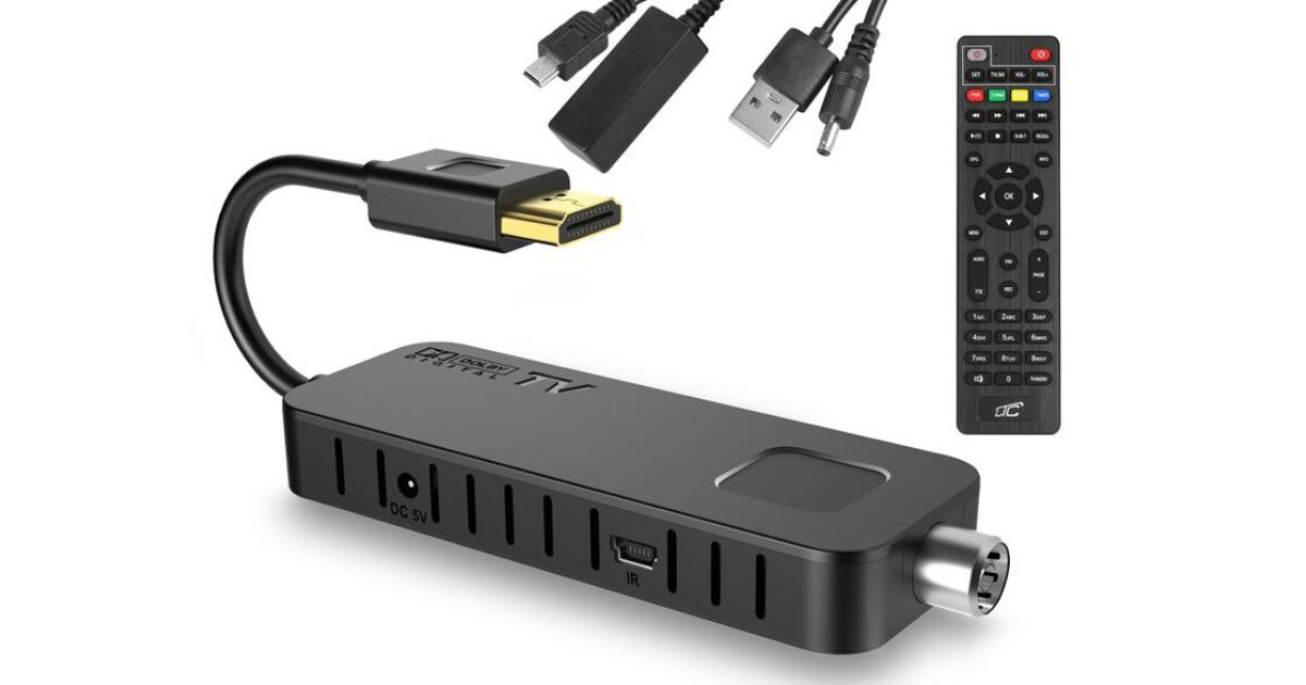 LTC DVB-T2 TV Tuner Stick Dekóder - Full HD, Dolby Digital Plus | Pepita.hu