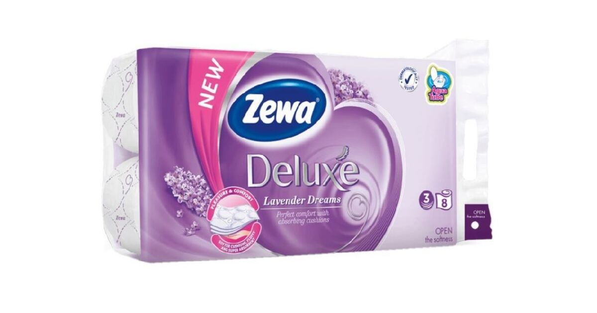 ZEWA DELUXE TOALETT PAPÍR 8 TEKERCS AROMA LEVENDULA 31000546/20056 | Pepita.hu