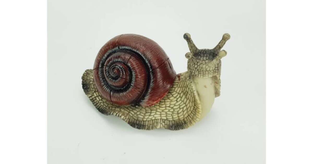 Élethű csiga kerti dekor szobor | Pepita.hu