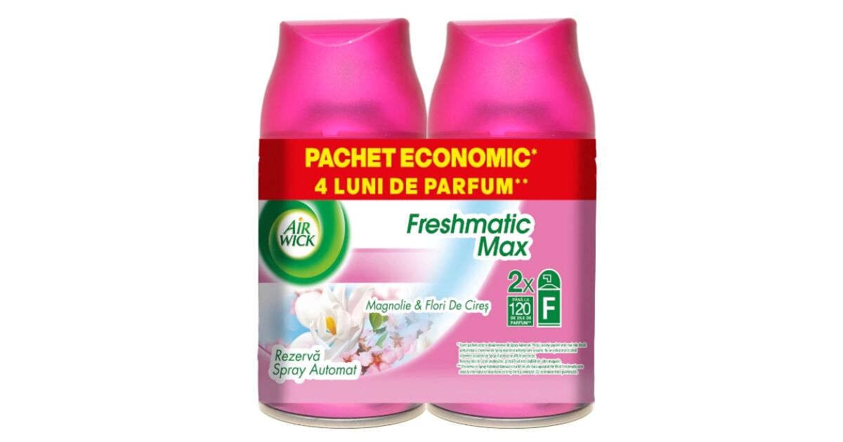 Rezerva odorizant camera Air Wick Freshmatic Magnolie si Flori de cires ...