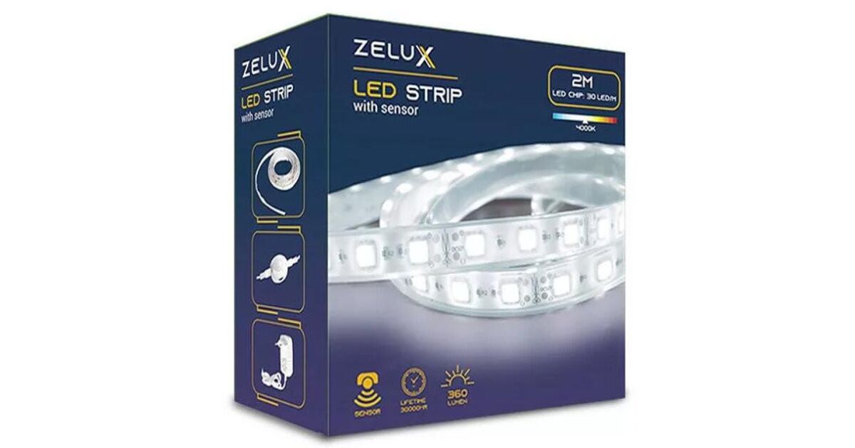 Zelux led szalag szenzorral kapcsolóval konyha pulthoz, lépcső ...