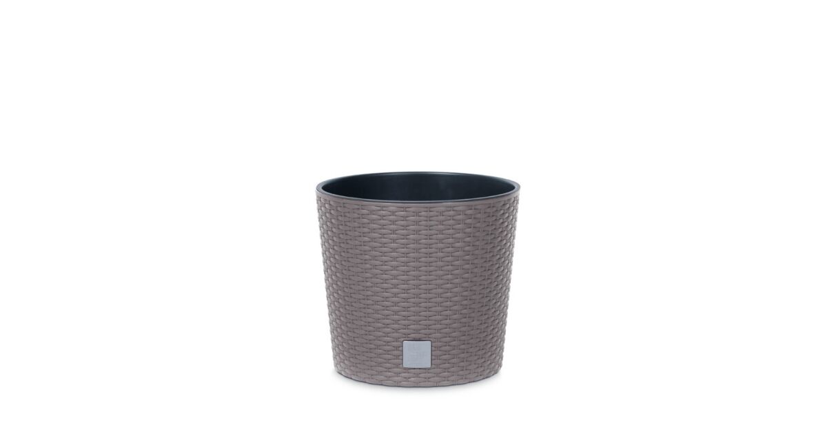 Rato Round Műanyag Kaspó Rattan Hatású Mokka 30 cm, 5db-os csomag ...