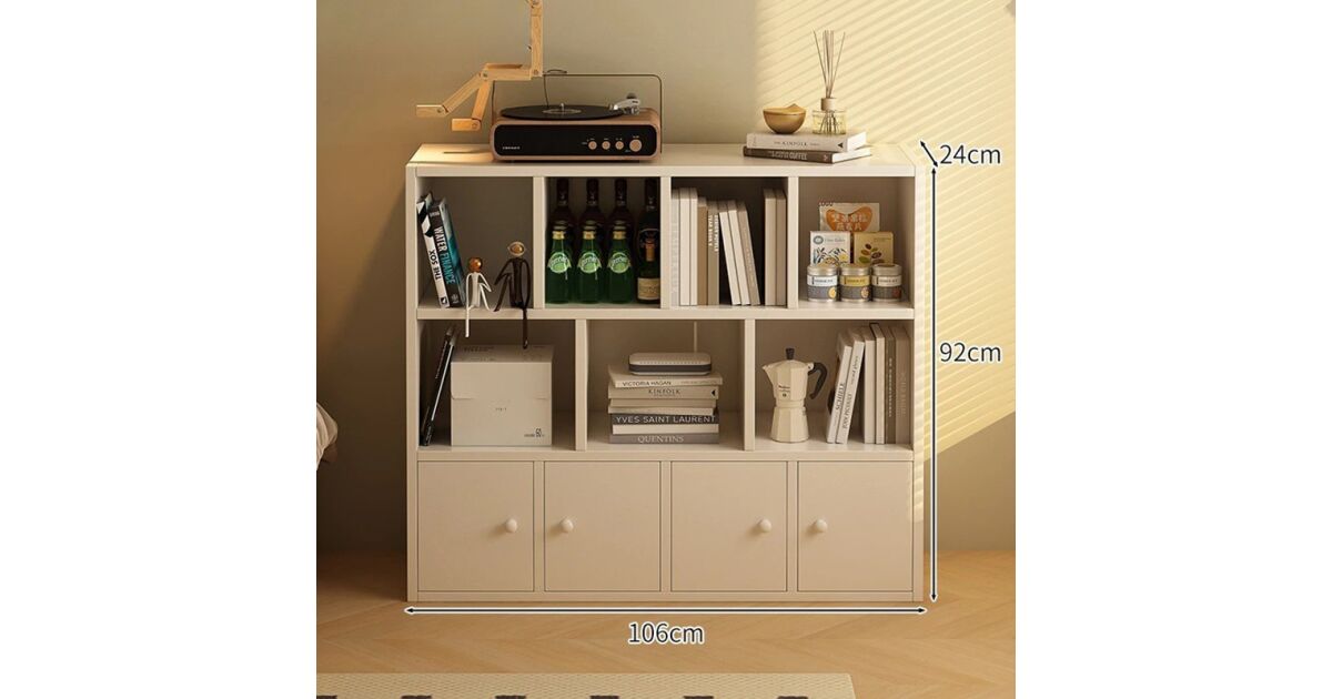 Dulap cu rafturi 106x24x92 cm alb FUR1914-5 | Pepita.com