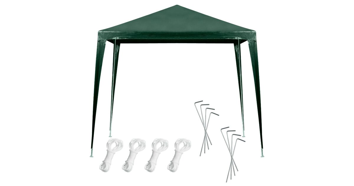 Kerti pavilon 2,5x2,5m - zöld | Pepita.hu