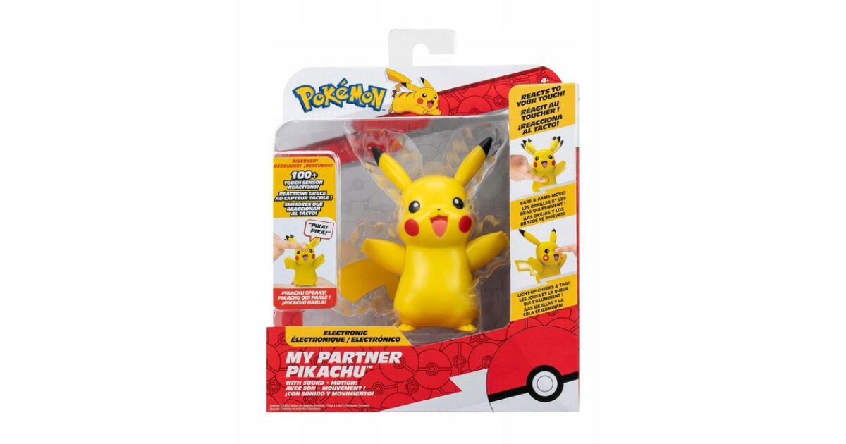 Pokémon Deluxe 11 cm-es Pikachu interaktív figura | Pepita.hu