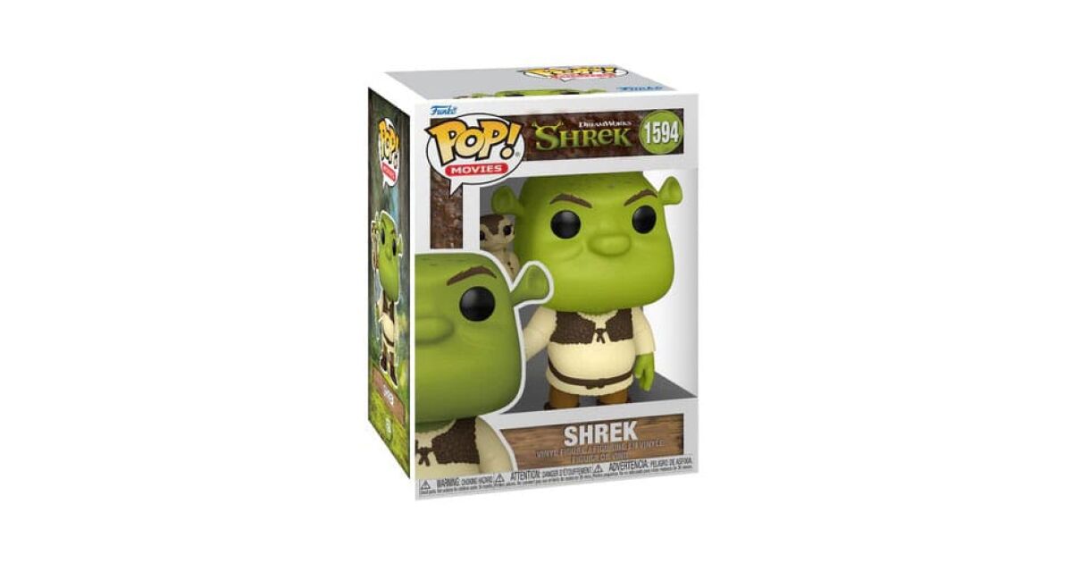 Funko Shrek POP! Movies Vinyl Figure 30th Anniversary Shrek with Snake ...