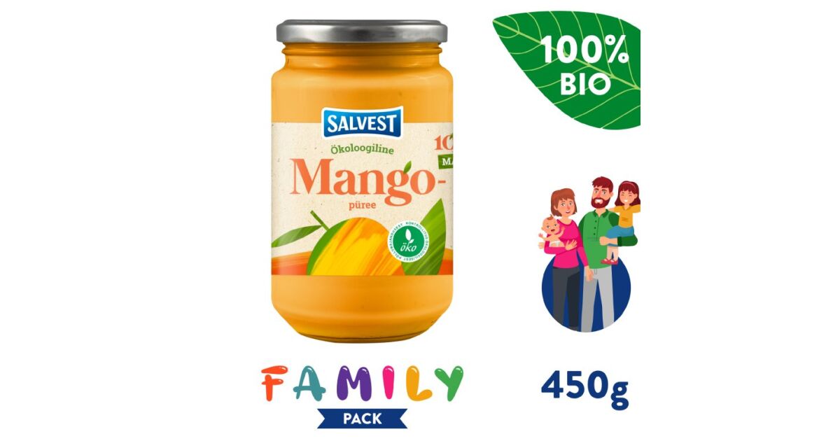SALVEST Family BIO Mango 100% 450 g | Pepita.hu
