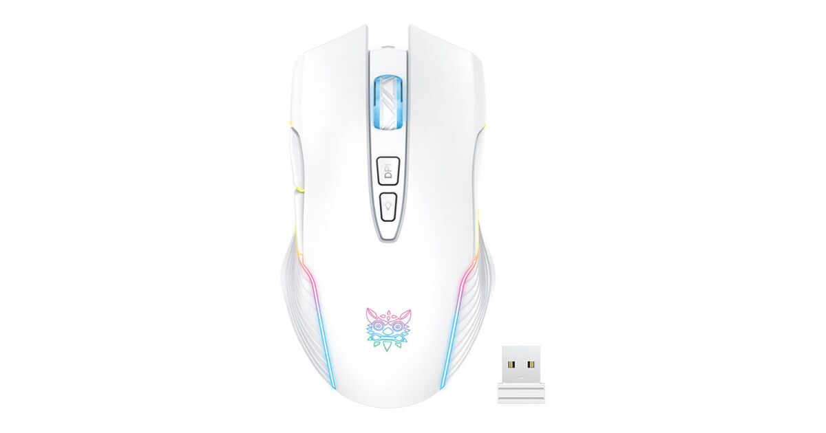 Onikuma CW905 White Wireless Gaming Mouse | Pepita.hu