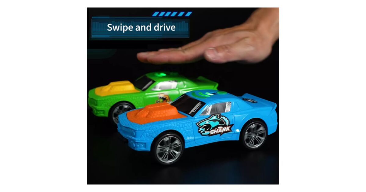 Batteriebetriebenes Spielzeugauto mit Motorgeräusch, Bremsenquietschen ...