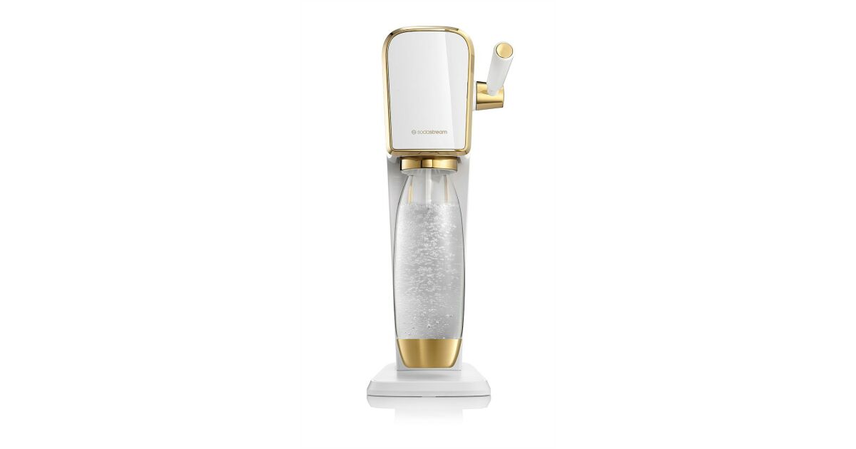 SodaStream Art White Gold Sprudelwasserbereiter mit 1-Liter-Flasche ...