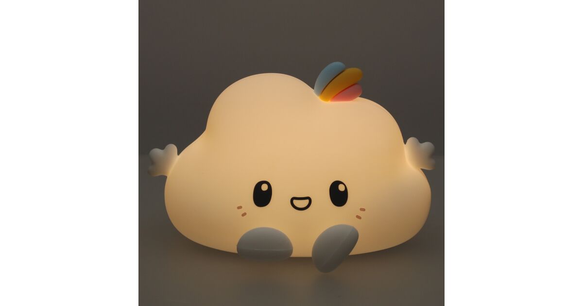 Weiche Silikon-RGB-Nachtlampe mit Batteriebetrieb - Wolke | Pepita.com