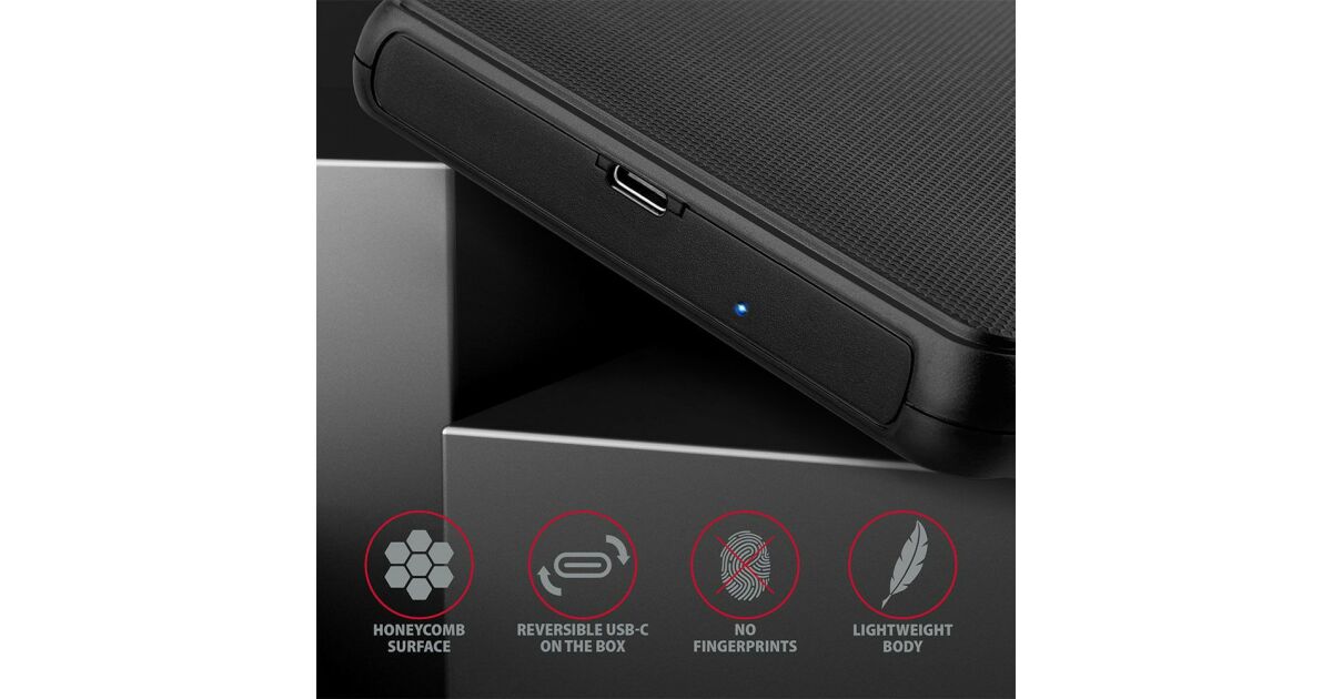 AXAGON EE25-SLC SuperSpeed USB-C SLIDE box Black | Pepita.hu
