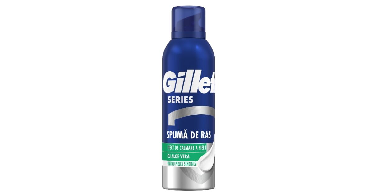 Upokojujúca pena na holenie Gillette Series s Aloe Vera, 200 ml ...
