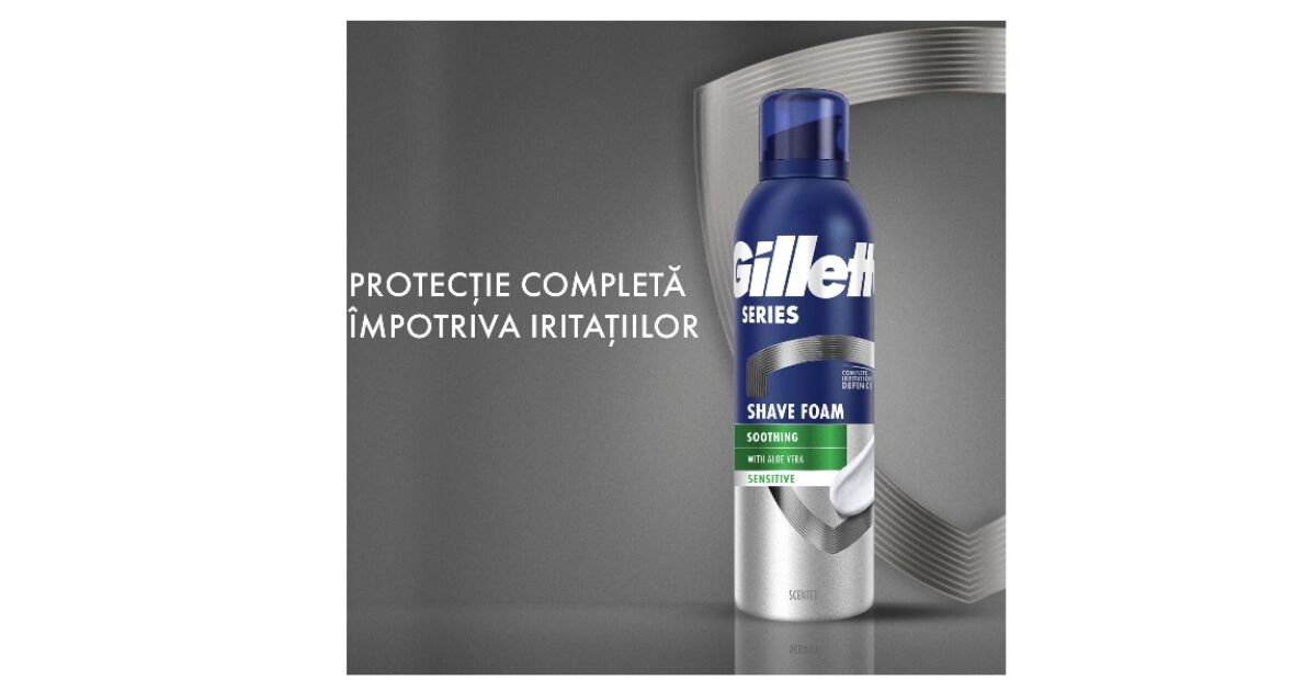 Upokojujúca pena na holenie Gillette Series s Aloe Vera, 200 ml ...