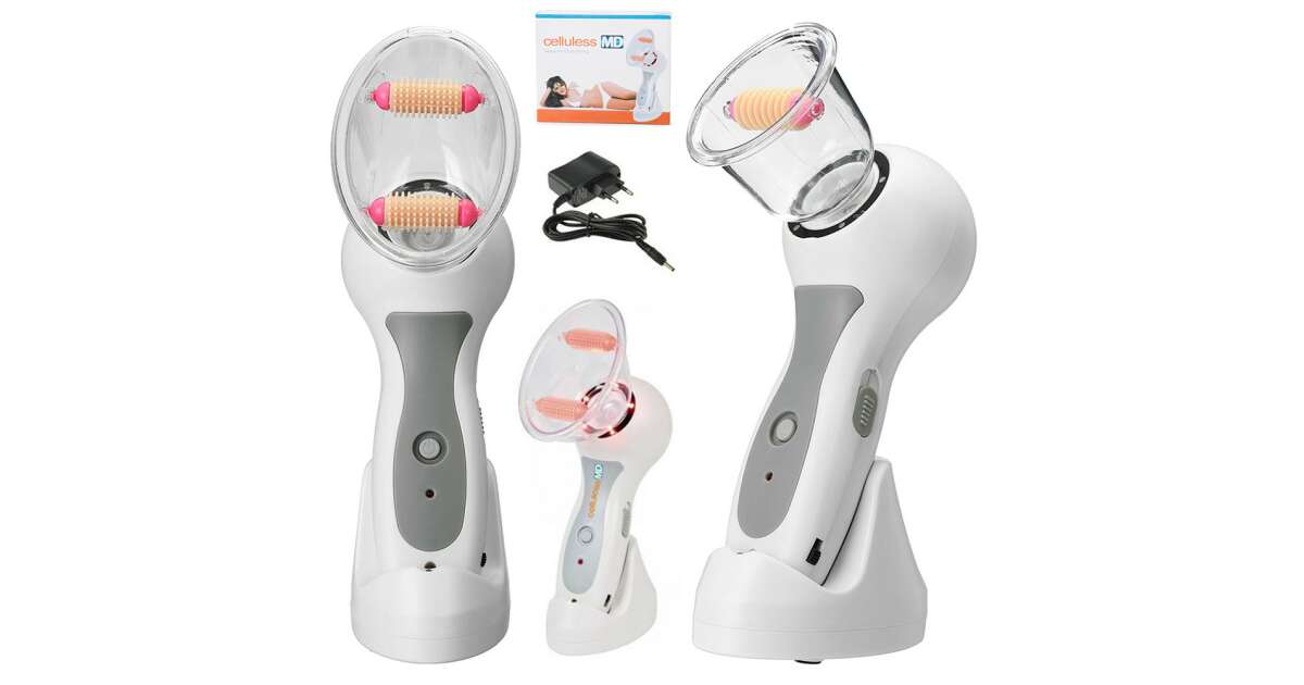Celluless MD Vacuum Anti-Cellulite Massager with LED Light Therapy ...